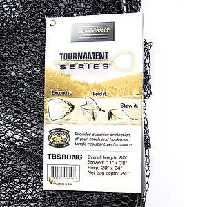 StowMaster TBS80NG Tournament Series Precision Landing Net, Gold/Black