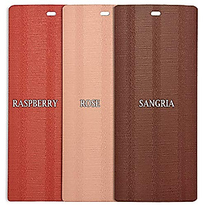 DALIX Barcelona Sangria Vertical Blind Texture Slats Sliding Door 82.5 Qty 5 Pack