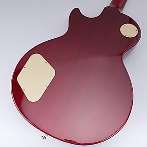 Musiclily Pro LP Control Back Plate and Switch Plate Cavity Cover for China Made Epiphone Les Paul Standard, 1Ply Cream