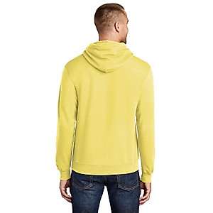 Port & Company - Men's Classic Pullover Hooded Sweatshirt Yellow