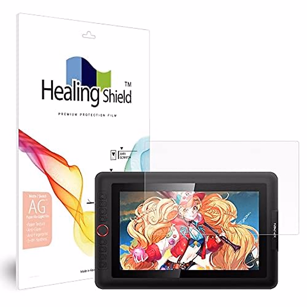 HealingShieldKorea Screen Protector for XP PEN Artist 13.3 Pro, Healing Shield Light Anti Glare Paper Texture Feeling Matte Film Light Paper Texture Transparent