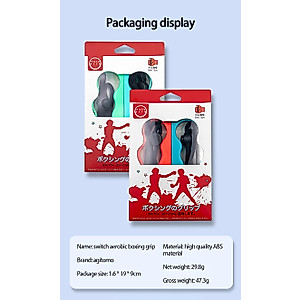 Fitness Boxing Hand Grips for Nintendo Switch Joy-Con,Fit Boxing Clasp Accessories Handle for Adults and Children, 2 Packs