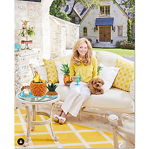 Koncenttop Tabletop Fire Pit Indoor, Tabletop Fireplace Concrete, Pineapple Shape Small Fire Bowl, Portable Tabletop Fire Pit