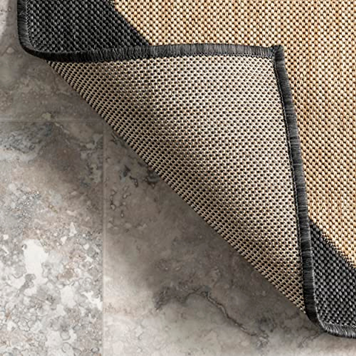 nuLOOM Loretta Transitional Diamond Indoor/Outdoor Area Rug, 4x6, Dark Grey