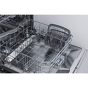 Summit DW2435SS 24"" Built-In Dishwasher with 12 Place Settings Energy Star Certified in Stainless Steel