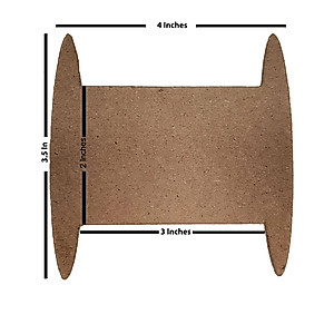 Ribbon Storage Ribbon Spools (50 spools) - Craft Organizer-Wrapping Paper Storage-Bin-Storage Cabinet Organization-Twine Storage Wrapping GiveThanks with a Ribbon Card (Medium)