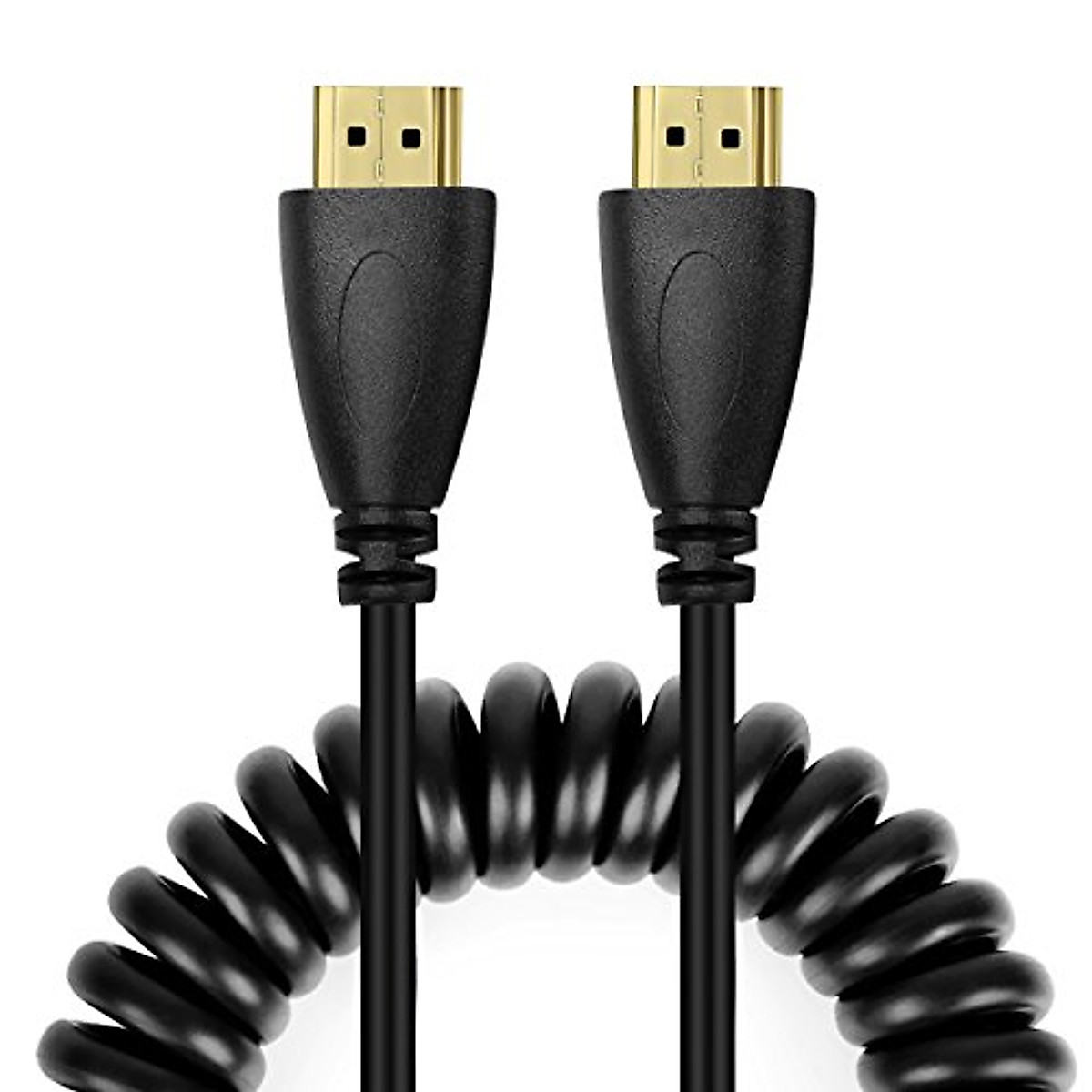 UCEC 4k Full HDMI to Full HDMI Coiled Cable for Atomos Compatible for Ninja Star Recorder(11.8 inch-17.7 inch)