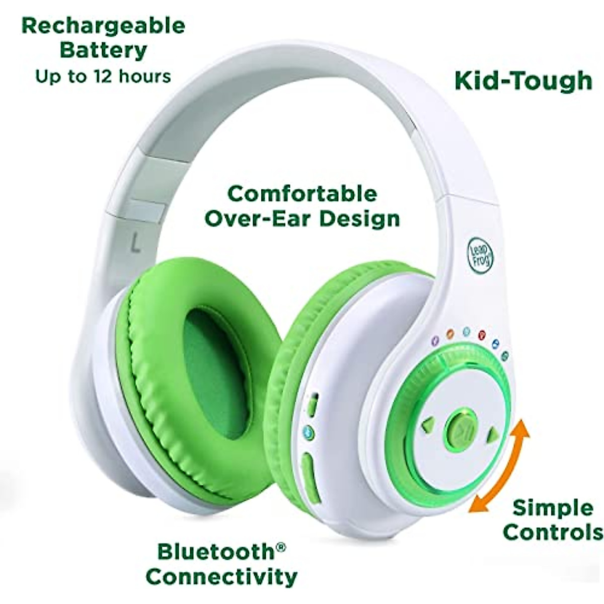 Wireless Bluetooth Over-Ear Headphones - Built-in Music Fun Task Book Reading Learning & Education -10w Charger for Kids Boys & Girls LeaPods Max