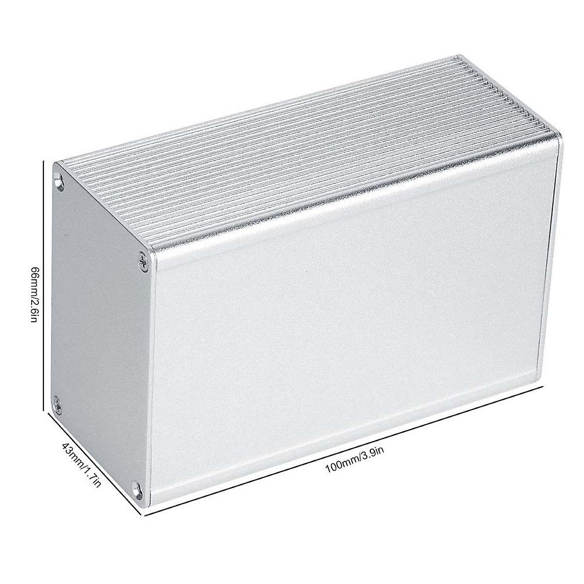 Aluminum Box, Aluminum Shell, Aluminum Alloy Project Box Case Shell, Good Heat Dissipation Performance, for GPRS Circuit Board