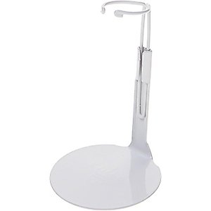 Kaiser Doll Stand 1001 - White Doll Stand for 3 1/2" to 5" Dolls and Action Figures, 6-Pack