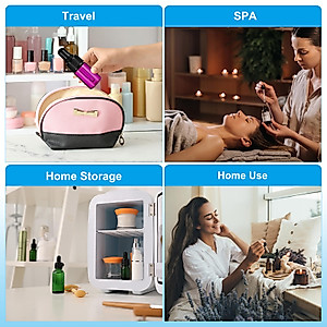 PATIKIL 15ml Glass Dropper Bottle, 10Pcs Leakproof Essential Oils Sample Liquid Perfume Container with Eye Dropper for Storage Travel, Black