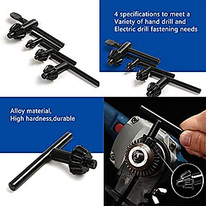 ATOPLEE 4 Sizes Drill Chuck Key Wrench,Drill Press Chuck Key for Electric Drill Clamping[Chuck Diameter:3/4" 3/8" 1/2" 5/8"]