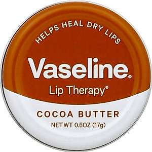 Vaseline Lip Therapy Lip Balm Tin, Cocoa Butter, 0.6 oz