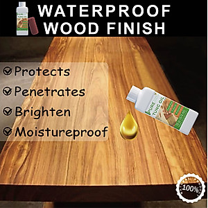 Godora 16 oz Pure Tung Oil for Wood Finishing, Wood Sealer for Indoor & Outdoor Favored by Craftsmen, Waterproofing Tung Oil for Wood Products, Perfect Food Safety Tung Oil for Furniture & Countertops