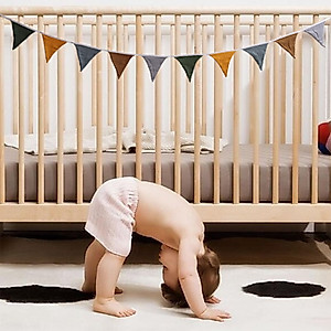 Pennant Banner Flags,Infant and toddler room decoration pennant,for Nursery Decor Baby Birthday Boho Wedding Shower Party Event (Pennant Banner Flags)