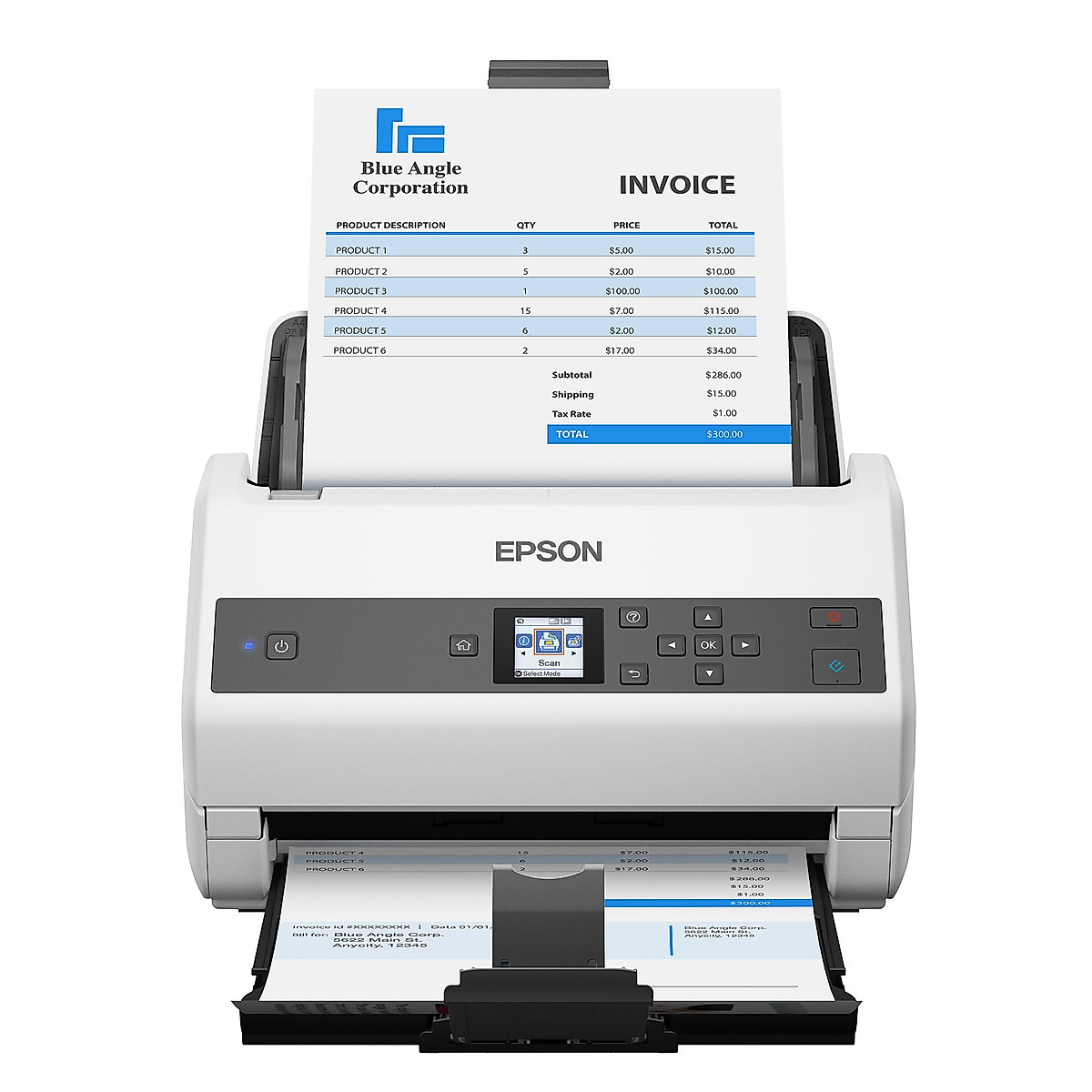 Epson Workforce DS-970 Sheetfed Scanner - 600 dpi Optical,White