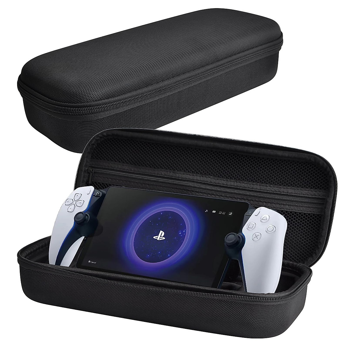 Hounyoln Case for PlayStation Portal Remote Player, Carry Bag Fits PlayStation Portal Remote PS5 -Built-in Stand Design / Shockproof Anti-Scratch (Black)