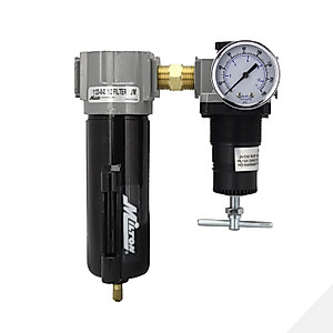 Milton 1108 1/2" Filter and Regulator Duo, Black