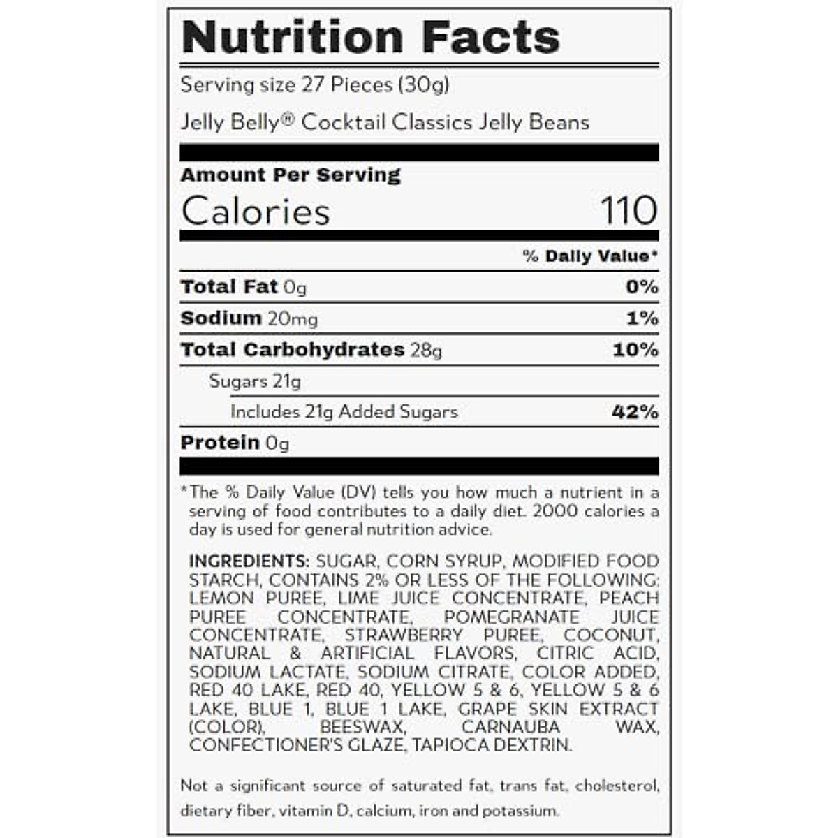 Gourmet Non-Alcoholic Cocktail Flavored Jelly Beans, Delicious Mocktail Candies, Fun Gift Sets for Bachelorette Parties, Party Favors, and Easter Basket Stuffers, Pack of 6