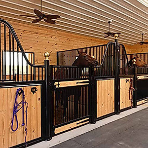 HDYEGY 6 Counts Horse Bridle Rack Bridle Bracket Bridle Hooks Metal Halter Hanger with Tubes and Screws for Horse Barn Supplies,Black