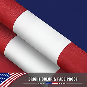 5x3 Ft American Outdoor Flag US Flag Bright Color and UV Fade Proof Canvas Header and Double Stitched - USA Flags with Brass Grommets