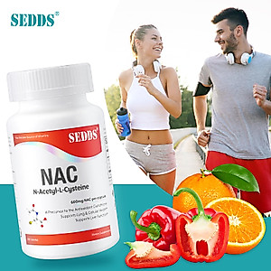 SEDDS Supplements, N-Acetyl Cysteine (NAC) 600mg, 100 Veg Capsules - Non-GMO, Gluten Free