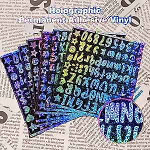 AIERSA Vinyl Letter Stickers for Stanley Cup Waterproof, 6Pcs Cursive Alphabet Name Stickers Tags for Personalized Cup Name Logo,Lettering Water Bottle Stickers for Adult Kids 40 30Oz Cups Accessories