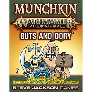 Steve Jackson Games Munchkin Warhammer Age of Sigmar: Guts and Glory Card Game (Expansion) | 112 Cards | Family Game | Fantasy Adventure RPG | Ages 10+ | 3-6 Players | Avg Play Time 120 Min