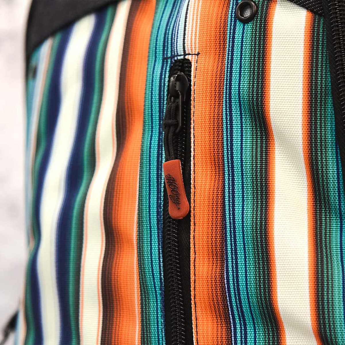 HOOEY Unisex Serape Print Rockstar Backpack Blue One Size