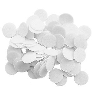 Playfully Ever After 1.5 Inch White 94pc Stiff Felt Circles