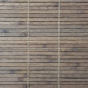 Radiance Cordless Bamboo Roman Shades for Windows - Flatstick Bamboo Blinds for Semi-Private Light Control - Easy to Lift & Fold Up Window Shades - Driftwood - 46 in. W x 64 in. L - (2216618E)