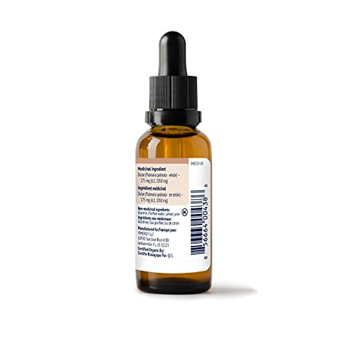 Vimergy USDA Organic Atlantic Dulse Extract, 55 Servings – Raw Liquid Seaweed Dulse Supplement Drops - Alcohol-Free, Vegan & Paleo Friendly (55 ml)