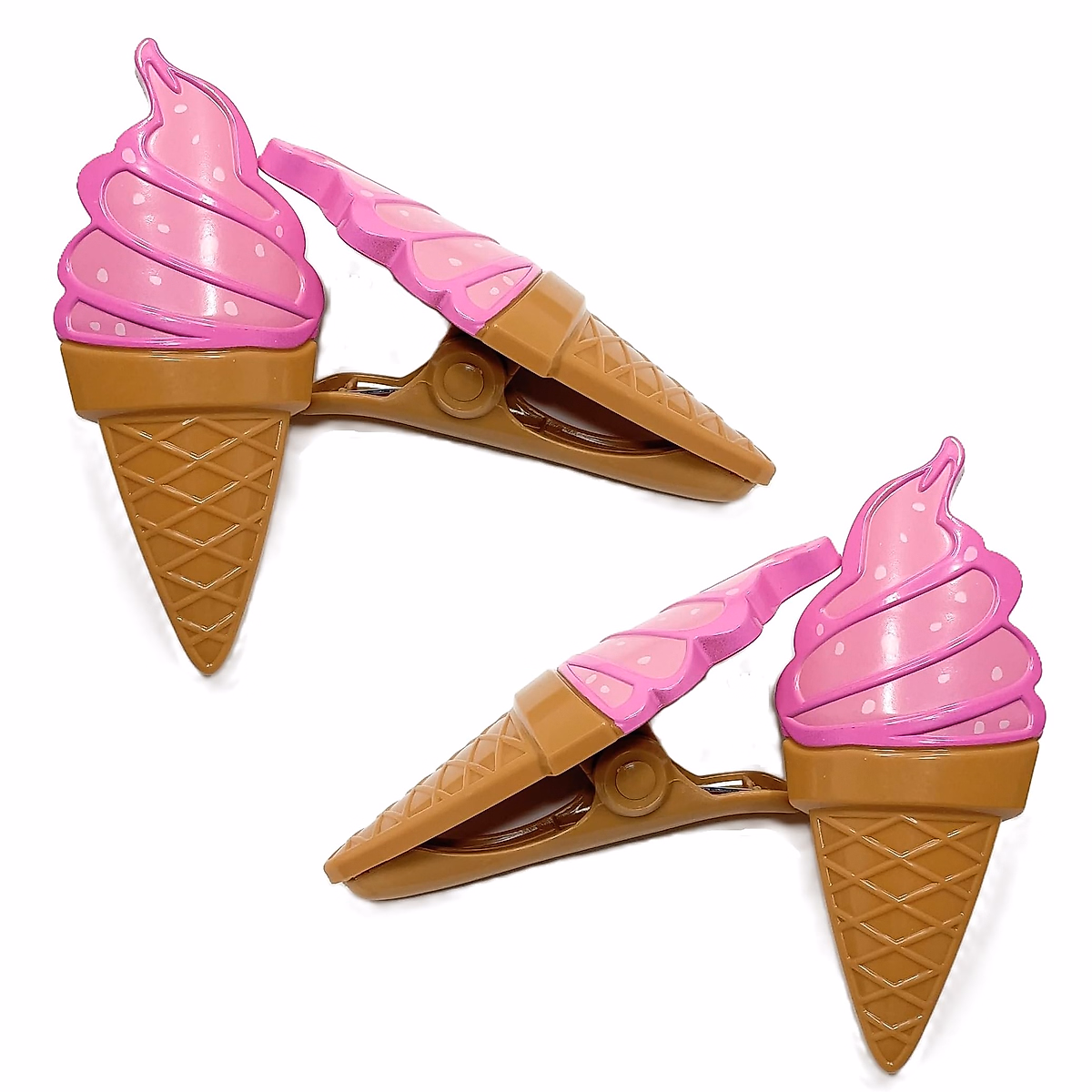 KOVOT Beach Towel Clips - Towel Holders for Beach Chairs, Patio or Pool Fence - Keeps Your Towel or Cloths from Blowing Away - Set of 4 Clips, Flip Flops