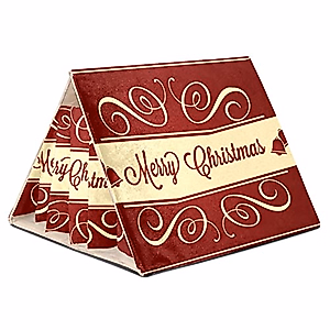 enheng Small Pet Hideout Red Merry Christmas Hamster House Guinea Pig Playhouse for Dwarf Rabbits Hedgehogs Chinchillas