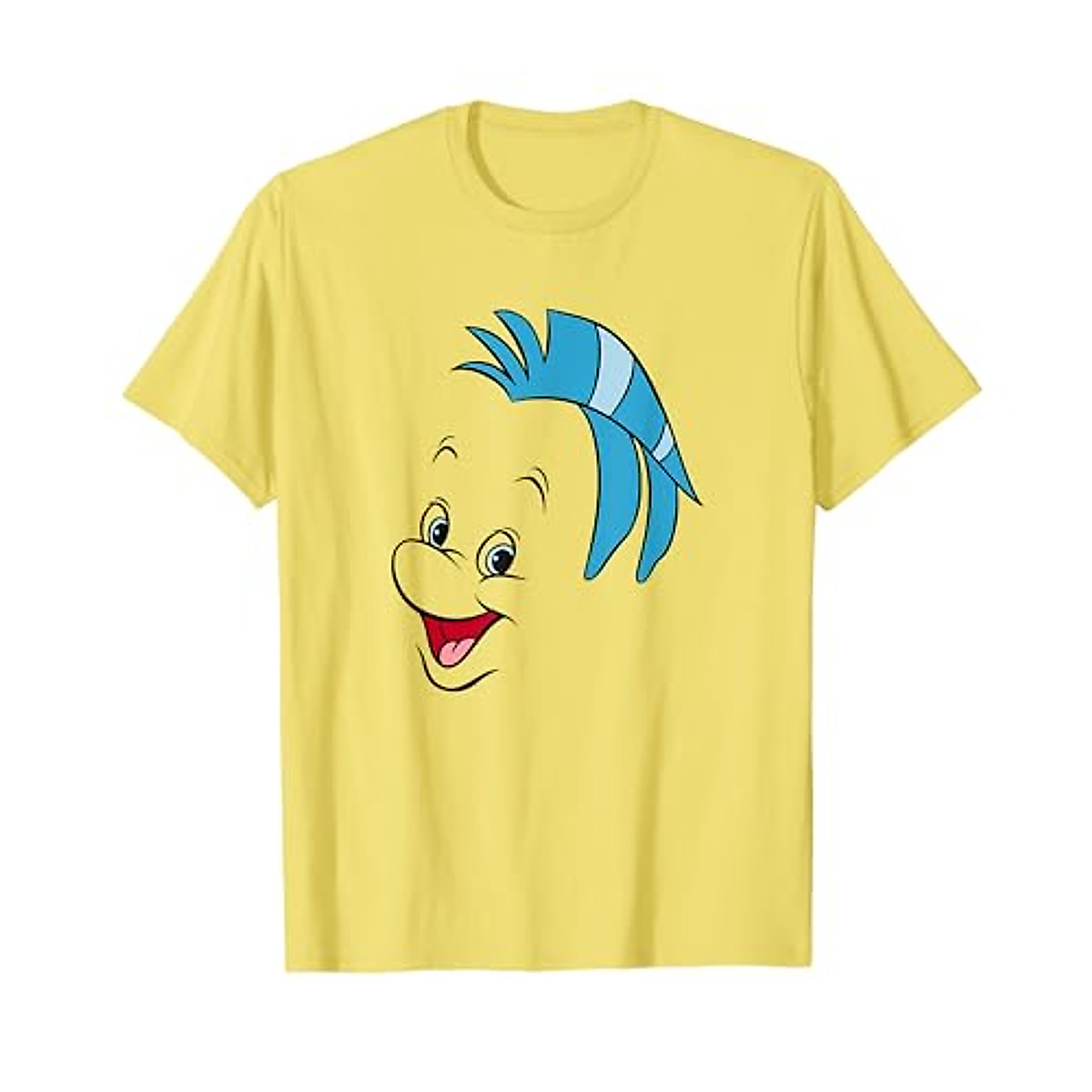 Disney The Little Mermaid Flounder Big Face T-Shirt
