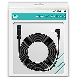 YQMAJIM Dash Cam Backup Camera Extension Cord,16.5 Ft 2.5mm Male to Female Car Rear View Camera Extension Cable