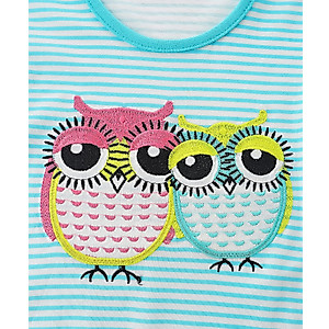 Baby Girls Summer Clothes,Cotton Watermelon Short Sleeve T-shirt and Shorts Outfit Set Raspberry 2t