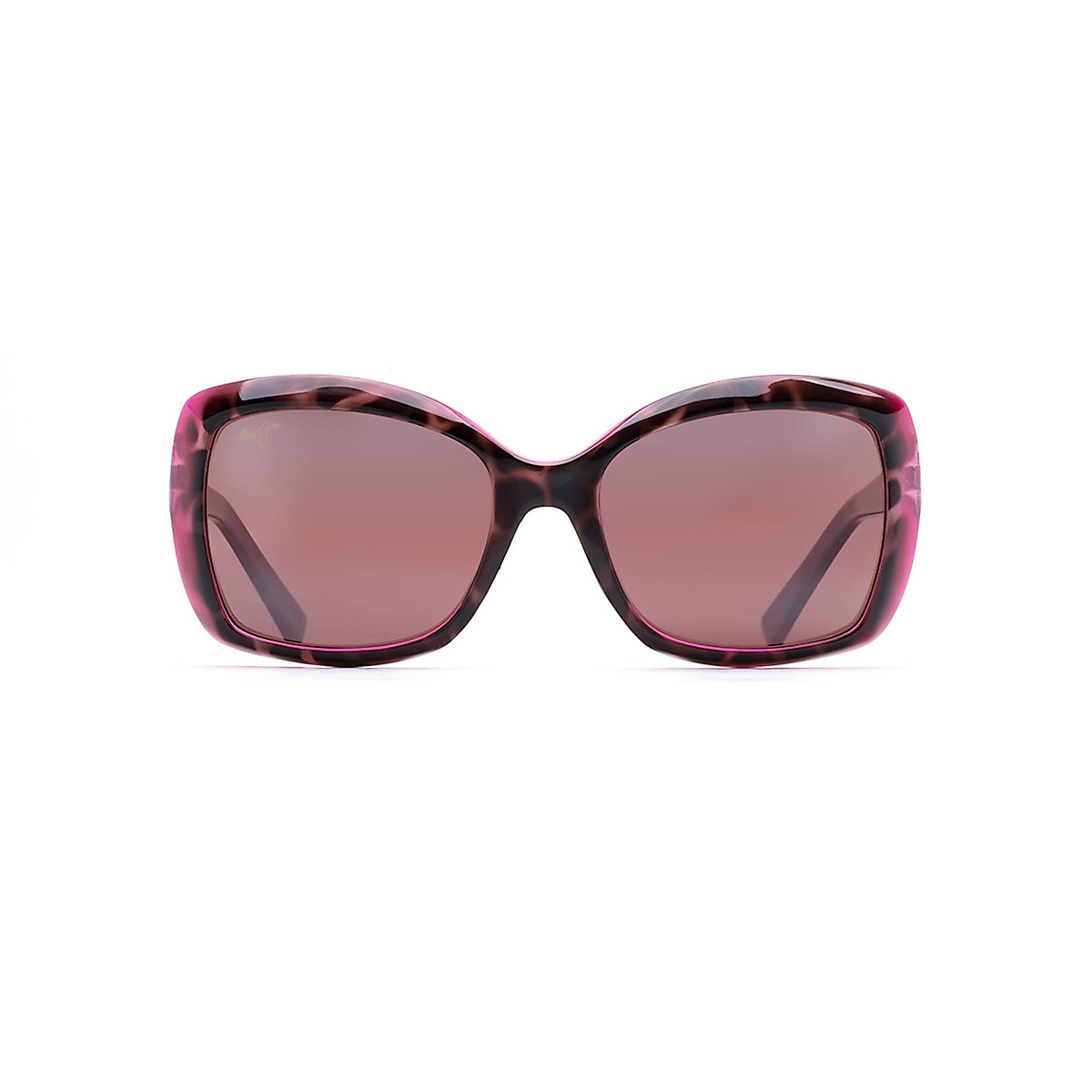 Maui Jim Women's Orchid Polarized Fashion Sunglasses, Tortoise w/ Raspberry/Maui Rose®, Medium