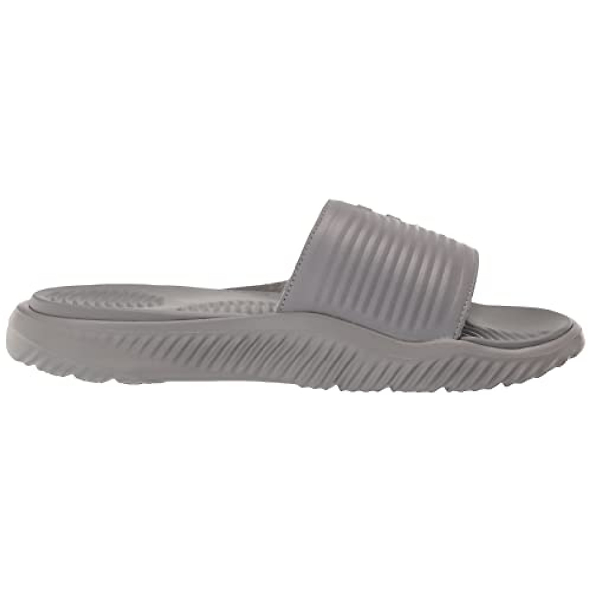 adidas Unisex Alphabounce 2.0 Slides Sandal, Grey/Grey/Grey, 9 US Women