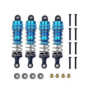 Parrot Mini Drones Refurbished for 4Pcs Upgrade RC Car Damper Metal 1/12 MN86 MN86KS MN86K Camera Drone Accessories Drone Hs210 (Blue, 13 * 10 * 5 cm)