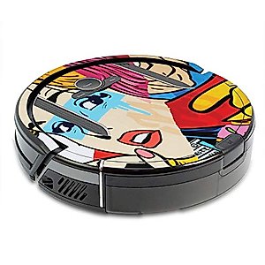 MightySkins Skin Compatible with Shark Ion Robot R85 Vacuum Minimum Coverage - Cartoon Mania | Protective, Durable, and Unique Vinyl wrap Cover | Easy to Apply, Remove | Made in The USA