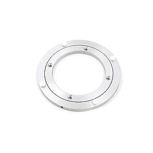 FarBoat Turntable 5.5-Inch Turntable Bearing Stand Heavy Duty Aluminum Alloy 360 Degree Rotating Swivel Plate Heavy Loads Base for Round Table