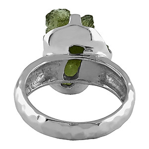Starborn Sterling Silver Genuine Moldavite Ring (7)