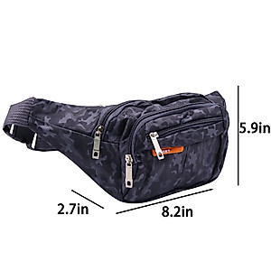 AIBEARTY Kids Fanny Pack Boys Small Camouflage Waist Pack Belt Waist Bag Pack Pouch with Adjustable Strap for Children Sport Running, Camping, Trip