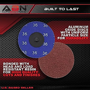 ABN Aluminum Oxide Sanding Discs 25-Pack, 3in, 36 Grit - Metal Sanding Wheels for Surface Prep and Finishing Work