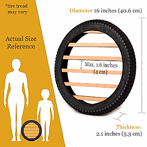 Tapeera Model Car Display Case Stand - Toy Cars Organizer Wall Display Tire Shelf Cabinet - Holds Up to 18 Diecast 1/64 Car Collectibles - Compatible with Hot Wheels Matchbox - Wheel Diameter 16 Inch