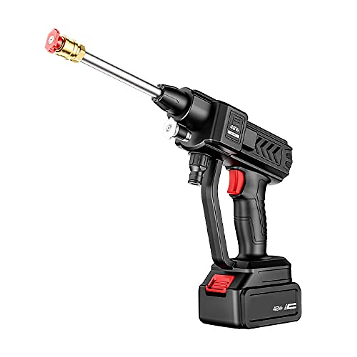 21V Cordless Pressure Washer with Accessories Portable Electric Mini Power Washer for Cars Gardens Terraces Windows Cleaning Works