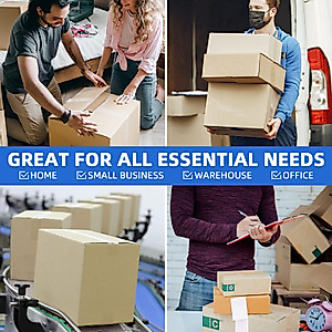 Printholic Packing Tape 6 Rolls Heavy Duty Shipping Packaging Tape 1.88" x 54.6 Yards, 3" Core, Clear, for Moving Packaging Shipping Office Storage, Transparent Tape Refills for Dispenser