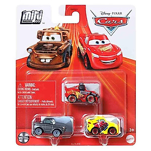 Disney Pixar Cars Mini Racers Mater - Fillmore Radiator - Springs Ramone 3 Pack Mini Cars