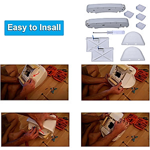 Wadoy AXV417WHP Pool Cleaner Kit Compatible with Hayward Navigator Pool Vac Ultra Pool Cleaners with AXV604WHP Front and Rear Bezels, AXV434WHP Flap, AXV414P Pod Shoes